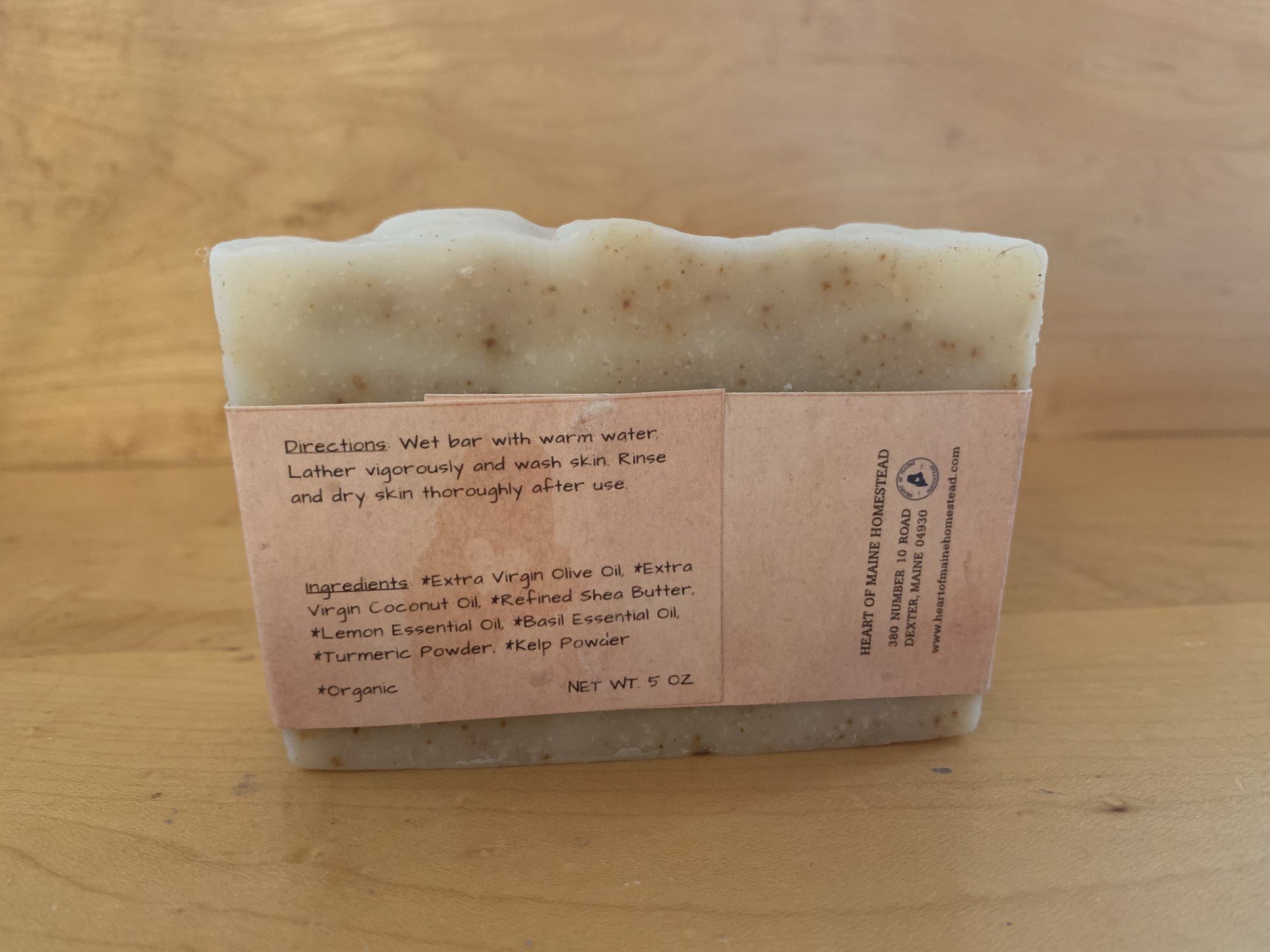 Lemon Basil Soap Bar - Heart of Maine Homestead